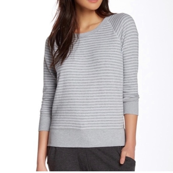 James Perse | Tops | James Perse Womens Raglan Striped 34 Sleeve Top ...